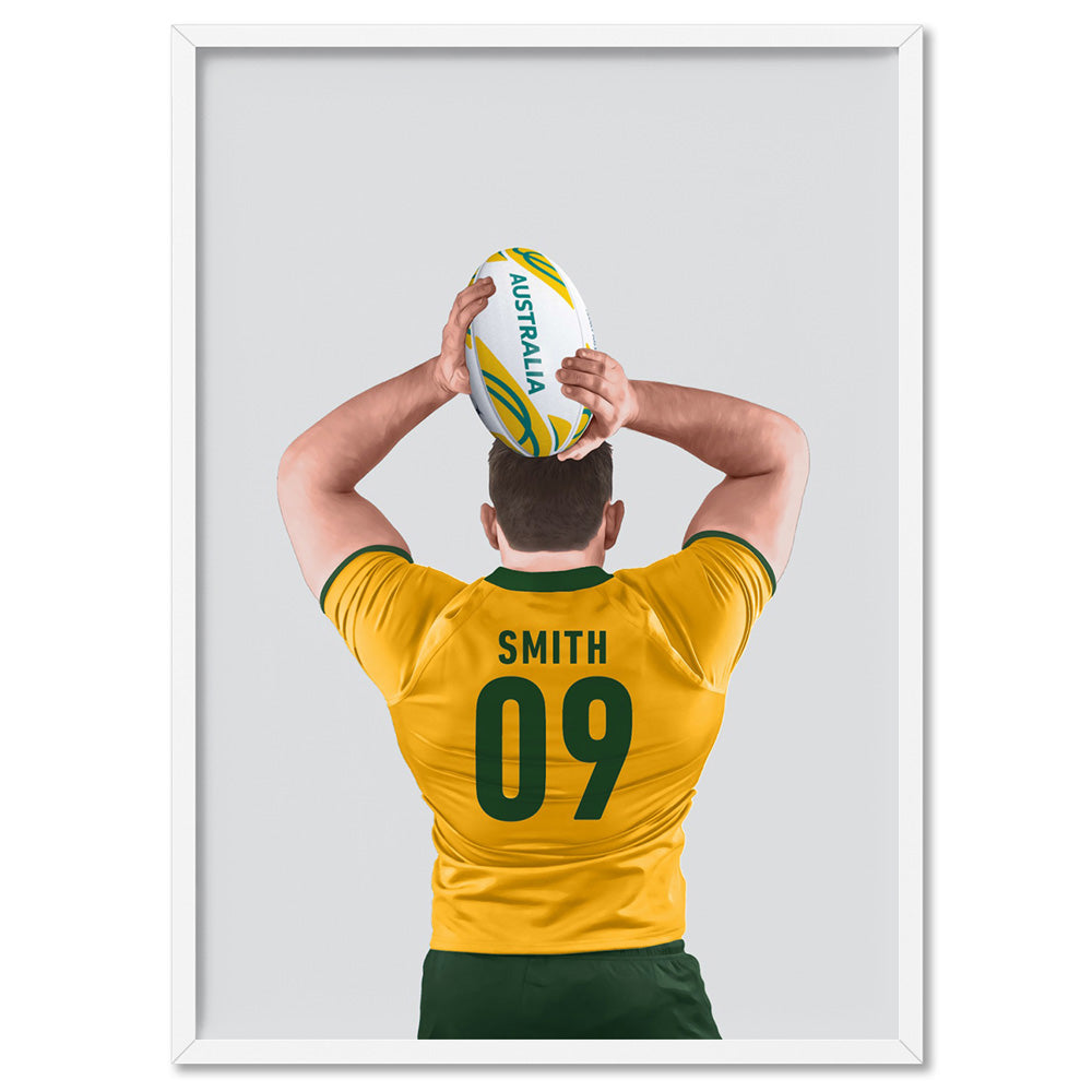 Custom Rugby Poster, Personalise Your Colours Names Numbers – Print and ...