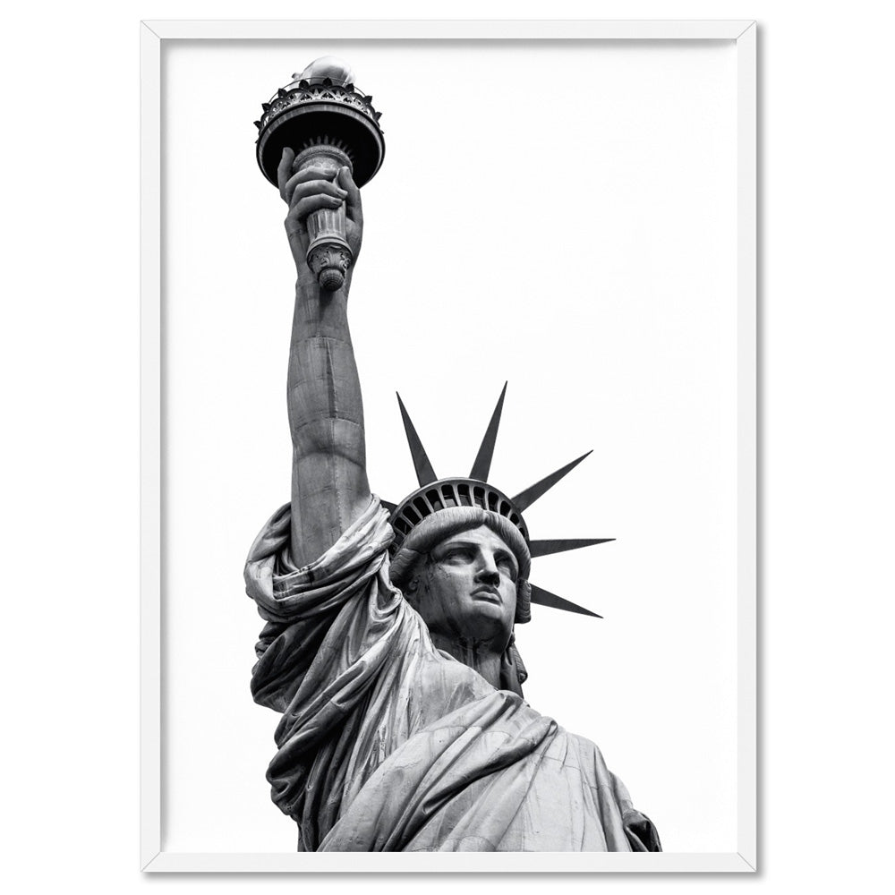 Liberty Rising Art Print. Statue of Liberty New York B&W – Print and ...