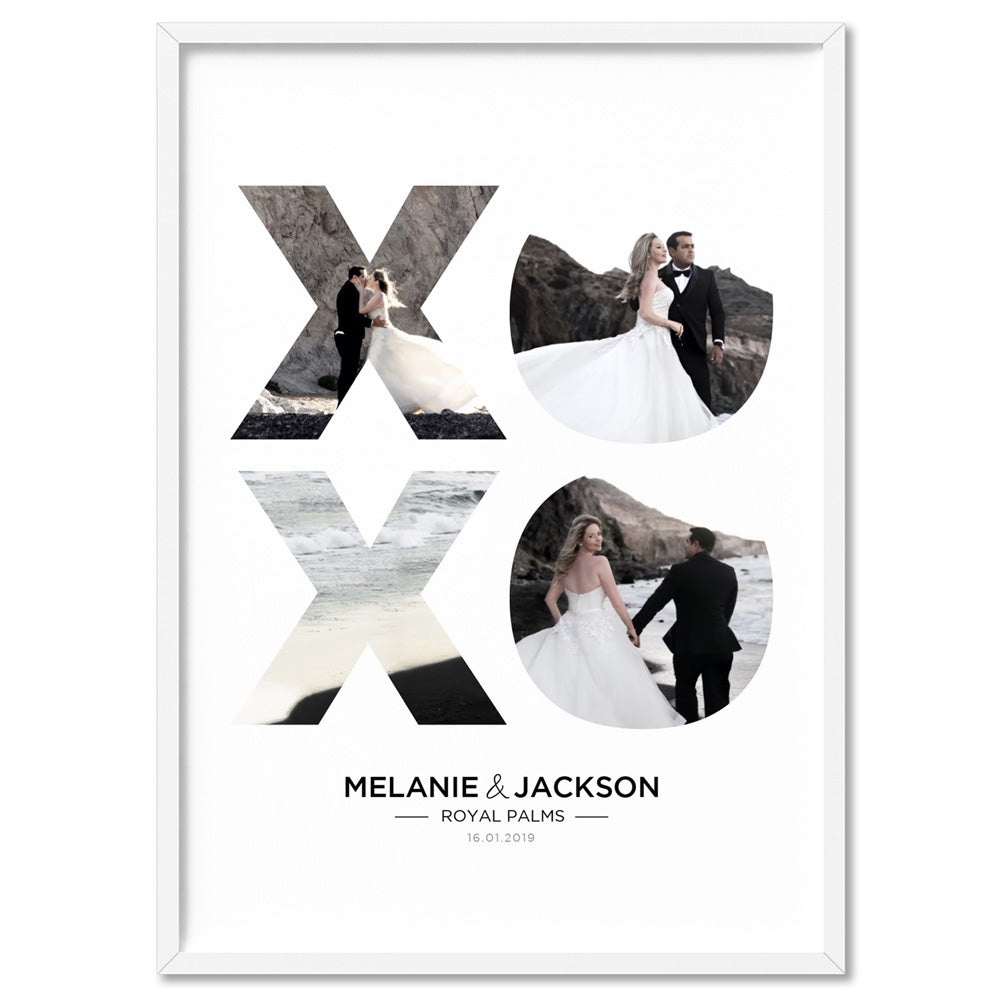 Your Custom Photos XO Collage. Personalised Gift Wall Art – Print and ...